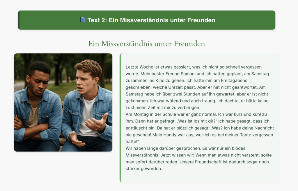 A2: Freundschaft und Gefühle | GERMANNIKA